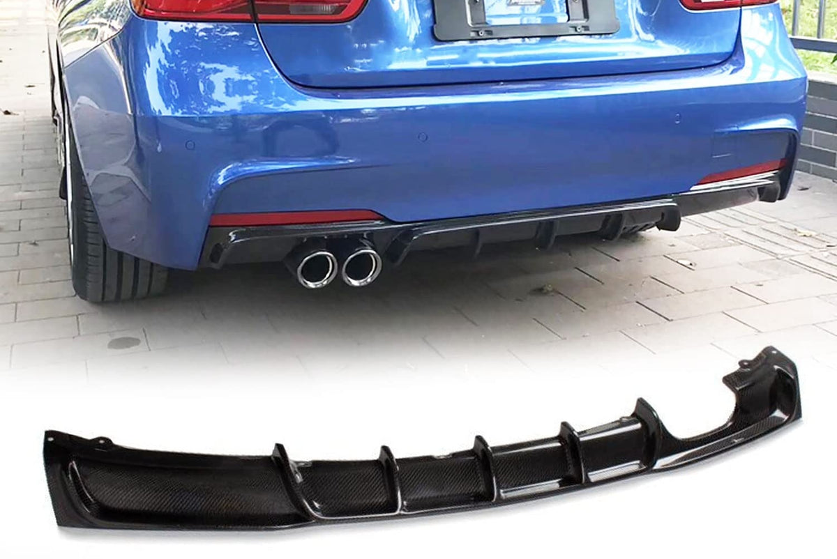 BMW 3 Series F30 M Sport Twin Rear Diffuser – Carjackd